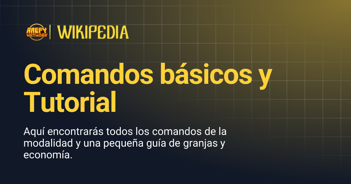 Comandos básicos y Tutorial | Arefy