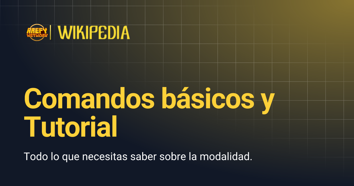Comandos básicos y Tutorial | Arefy